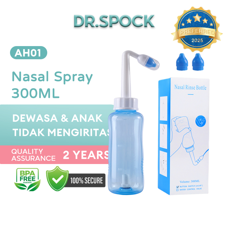 Jual Dr.Spock Nasal Spray Neti Pot Waterpulse Nasal Wash Cleaner Spray ...