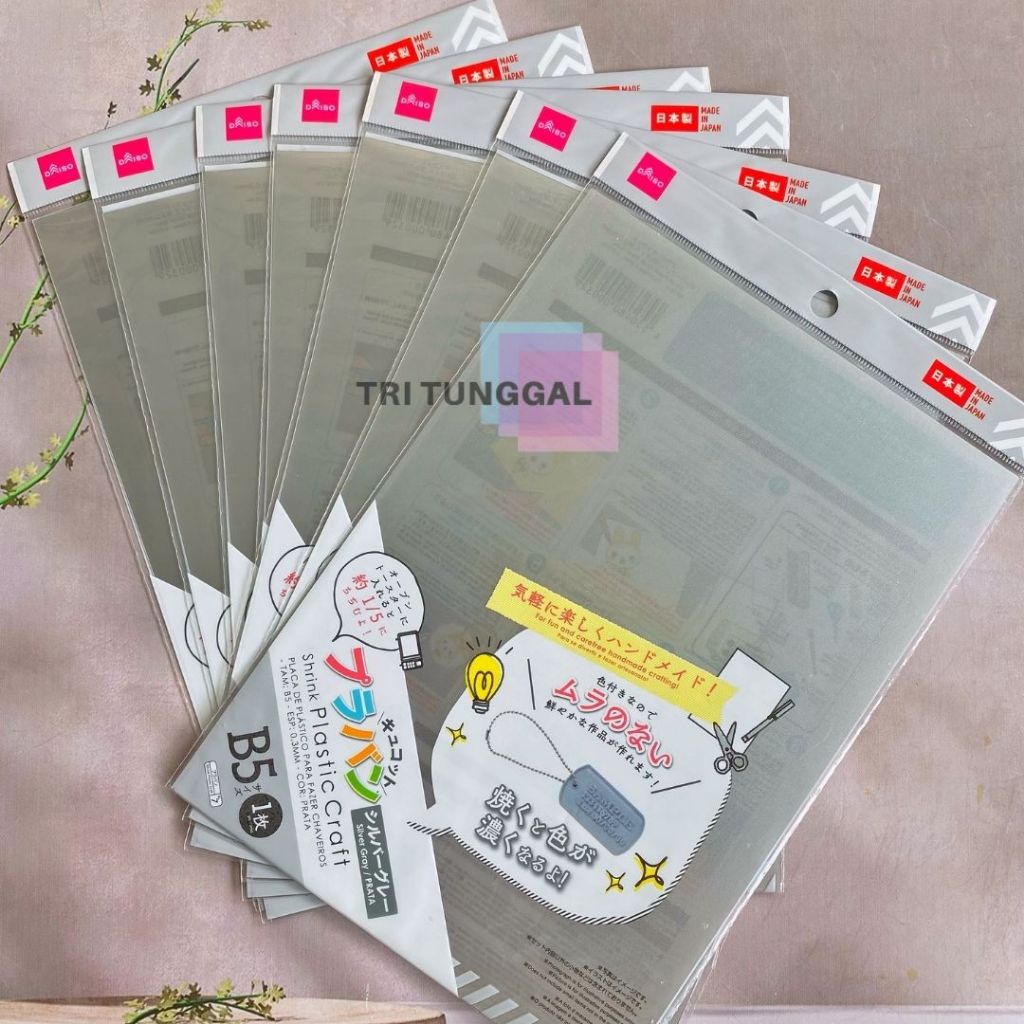 Jual Shrink Paper Silver Grey B5 Tebal 0.3mm Isi 1 Lembar Shrink Plastic Bahan Polystyrene Iron ...