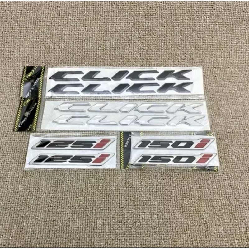 Jual Embel click 2pcs 3d Honda Click 125i Click 150i 125 150 Emboss ...