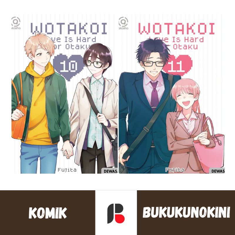 Jual (Original, Segel) Komik Wotakoi Vol 1 2 3 4 5 6 7 8 9 10 11 (Tamat) - Fujita (Akasha ...