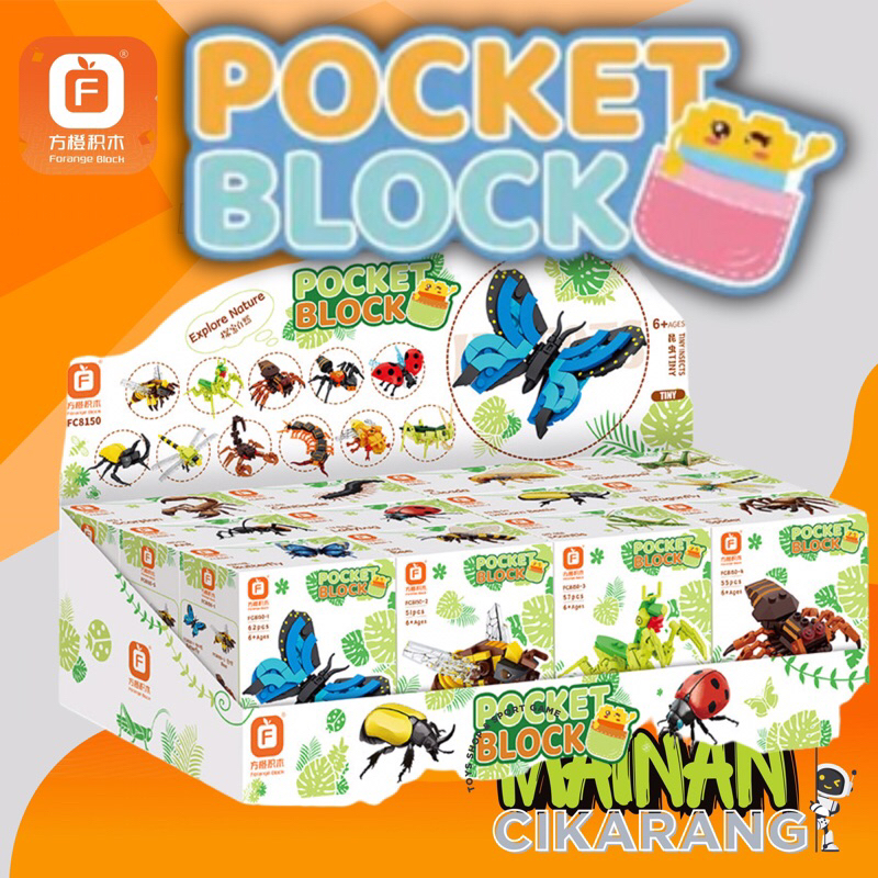 Jual Brick Forange Block FC8150 Tiny Fun Insect Bugs Explore Nature 12 ...