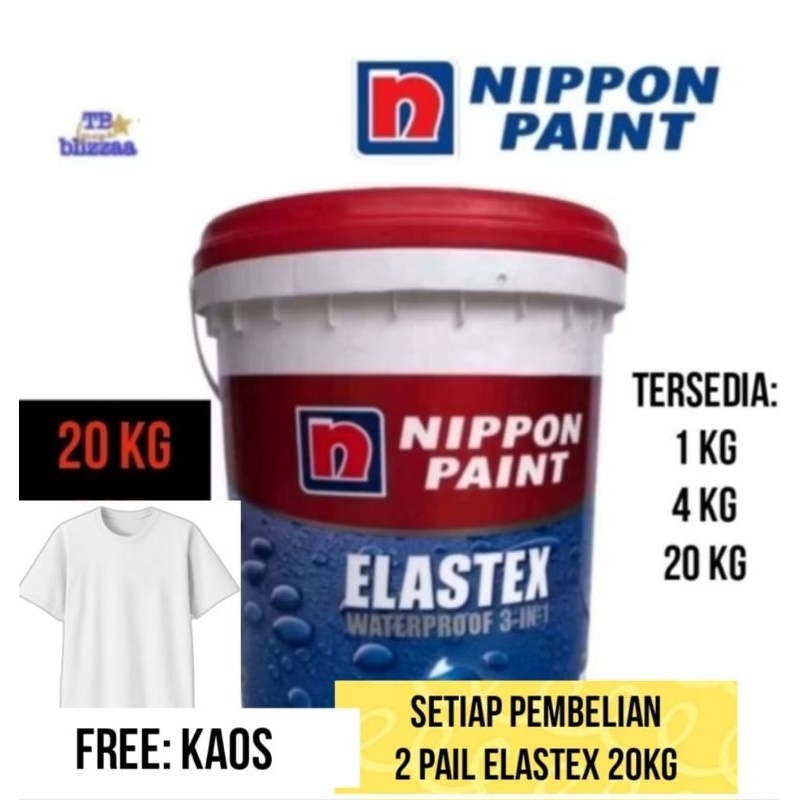 Jual Elastex 20kg Elastex Waterproofing 20kg Pail Nippon Paint Elastex 3in1 Ready Mix Waterproof ...