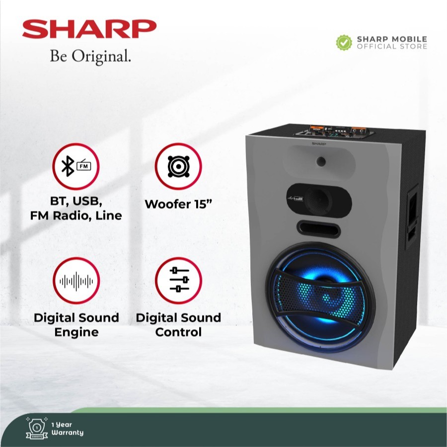 Jual SHARP Active Speaker CBOX-PROX15UBB | Shopee Indonesia