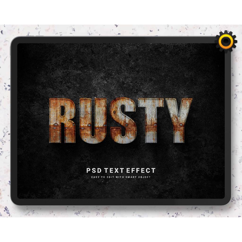 Jual Photoshop Template - Rusty Text Effect | Shopee Indonesia