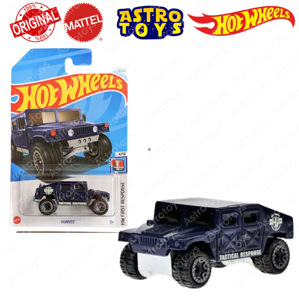 Jual Hot Wheels Basic Humvee Biru Military Car 1:64 Original / Mainan ...