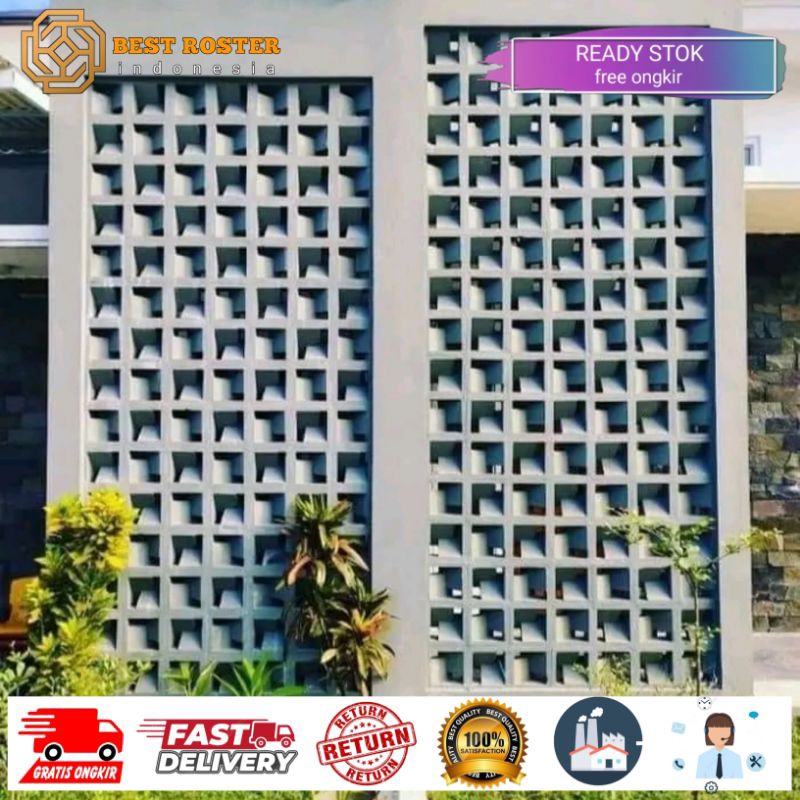 Jual roster beton minimalis motif congklak abu | Shopee Indonesia