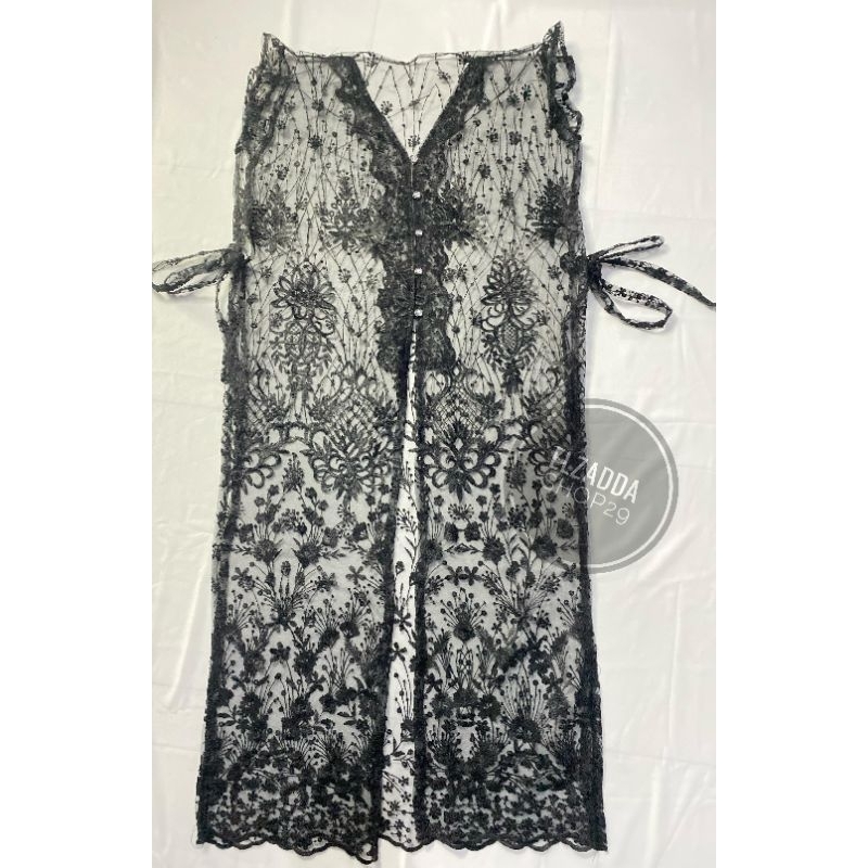 Jual Kirana Outer Brokat Olla Long Vest Outer Kondangan/Outer Wisuda ...