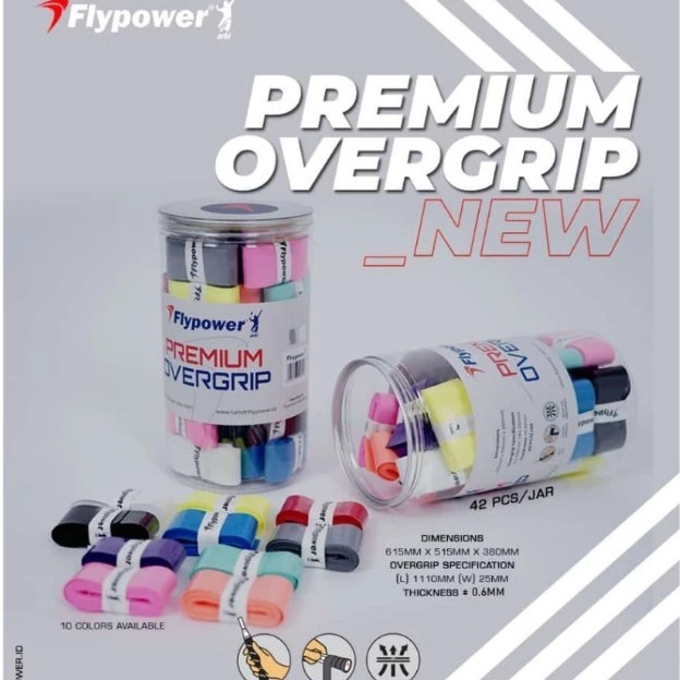 Jual Grip Raket Badminton Flypower Premium Overgrip 1 Box | Shopee ...
