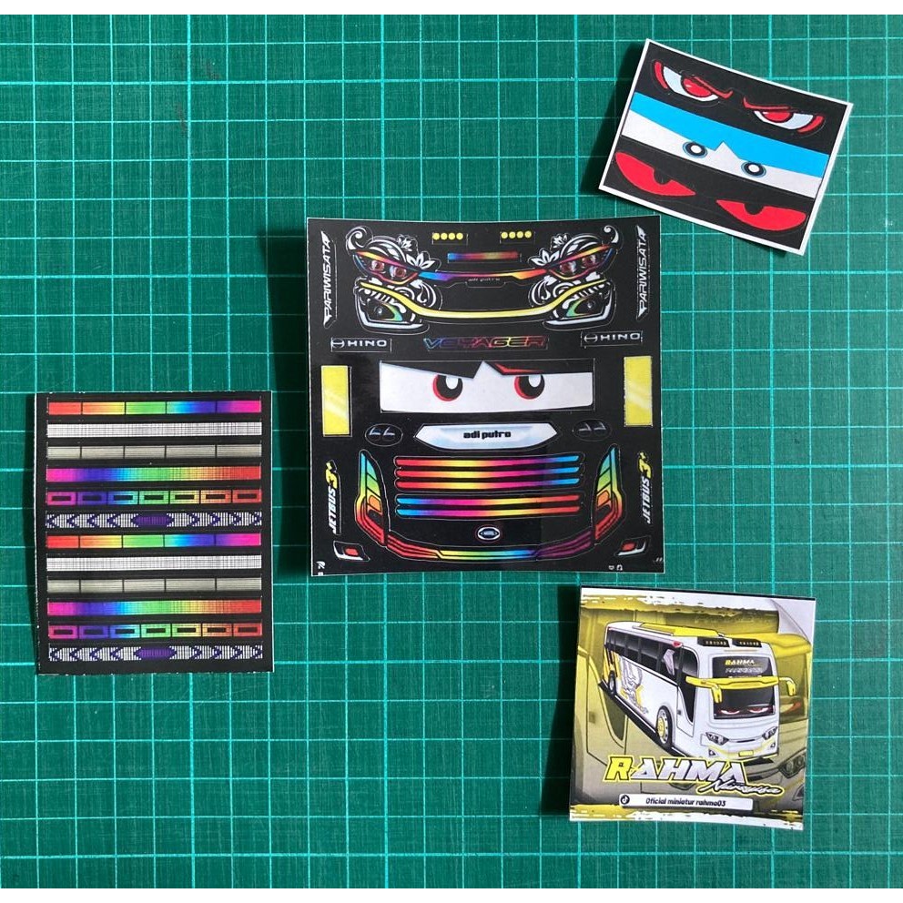 Jual Stiker Miniatur Lampu Bus JetBus 3+ Motif Kembang Cantik (BONUS ...