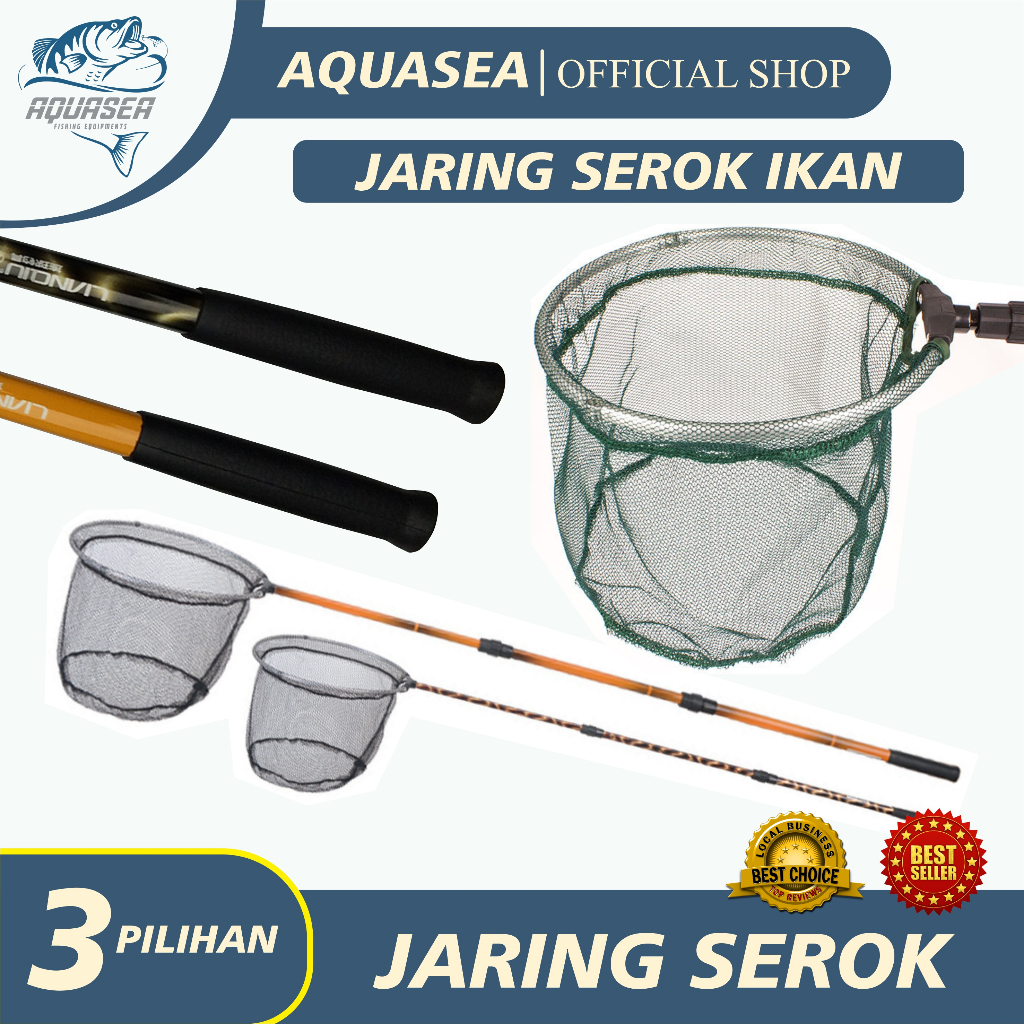 Jual AQUASEA - Tanggok Serokan Ikan Pencedok Ikan Tongkat Telescopic ...