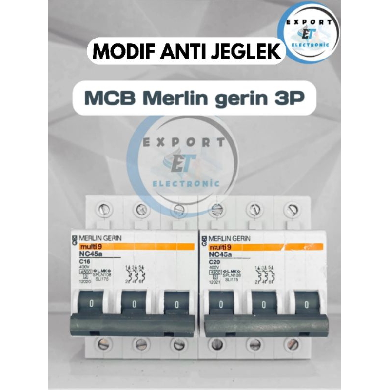 Jual MCB MODIF Merlin gerin Anti Jeglek 3Phase | Shopee Indonesia