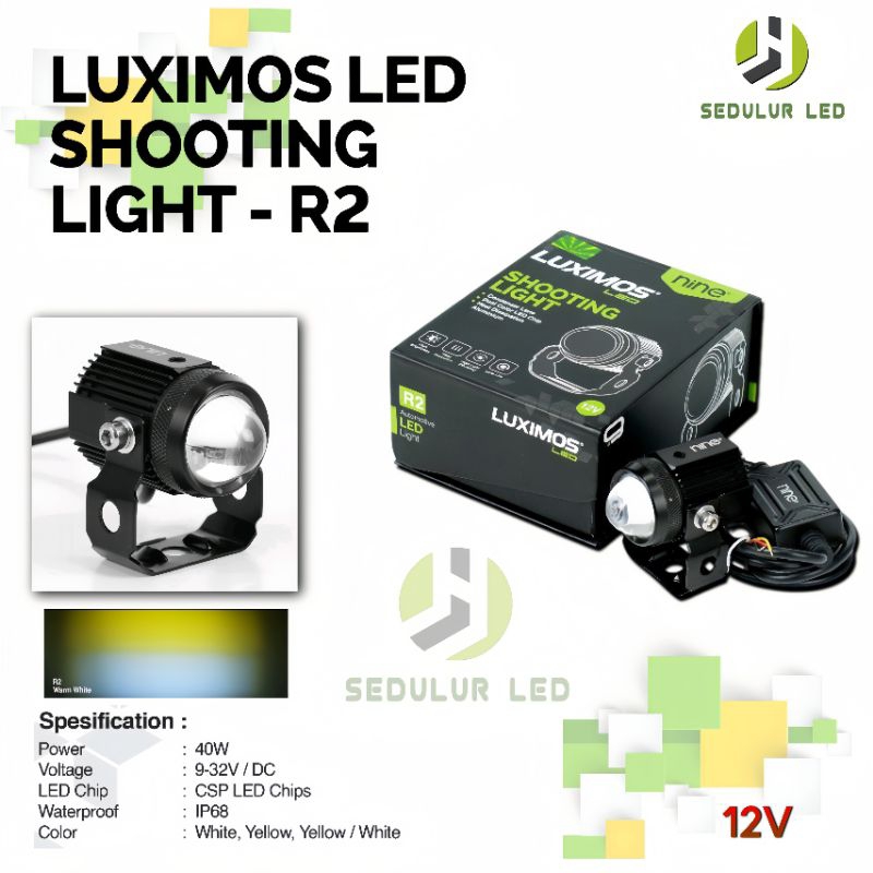 Jual LAMPU LED TEMBAK MINI LASER NINE LUXIMOS R2 BISA 3 MODE PUTIH ...