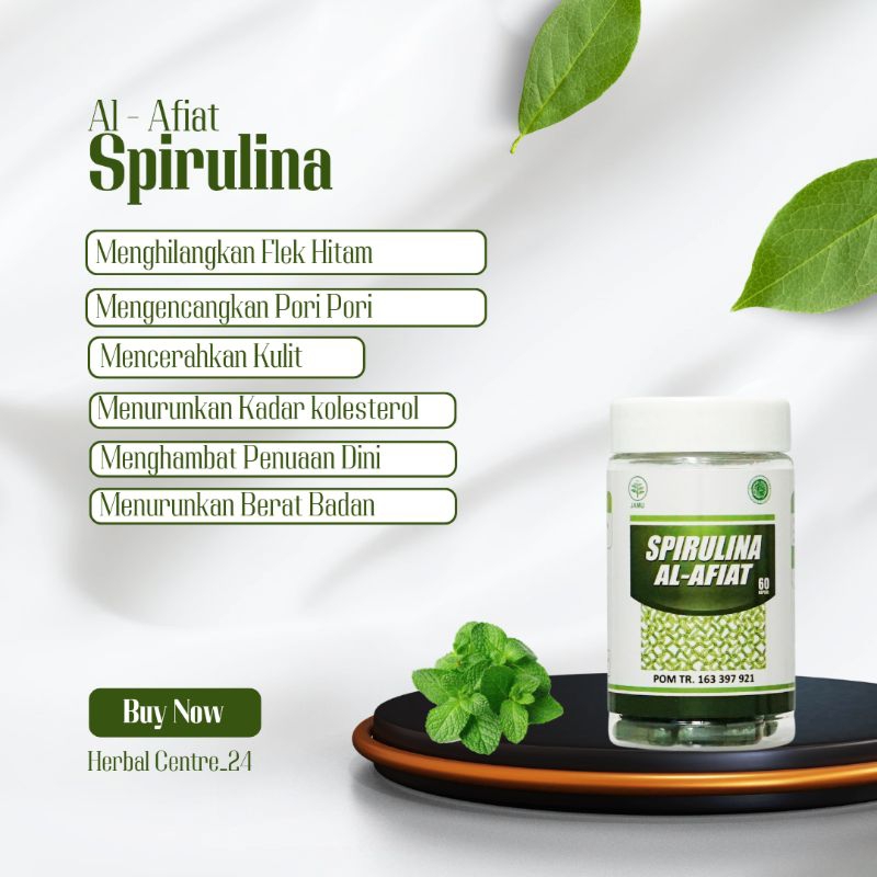 Jual Spirulina Al Afiat 60 Kapsul | Shopee Indonesia