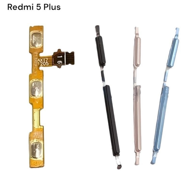 Jual FLEXIBLE ON OFF VOLUME + TOMBOL LUAR XIAOMI REDMI 5 PLUS | Shopee Indonesia
