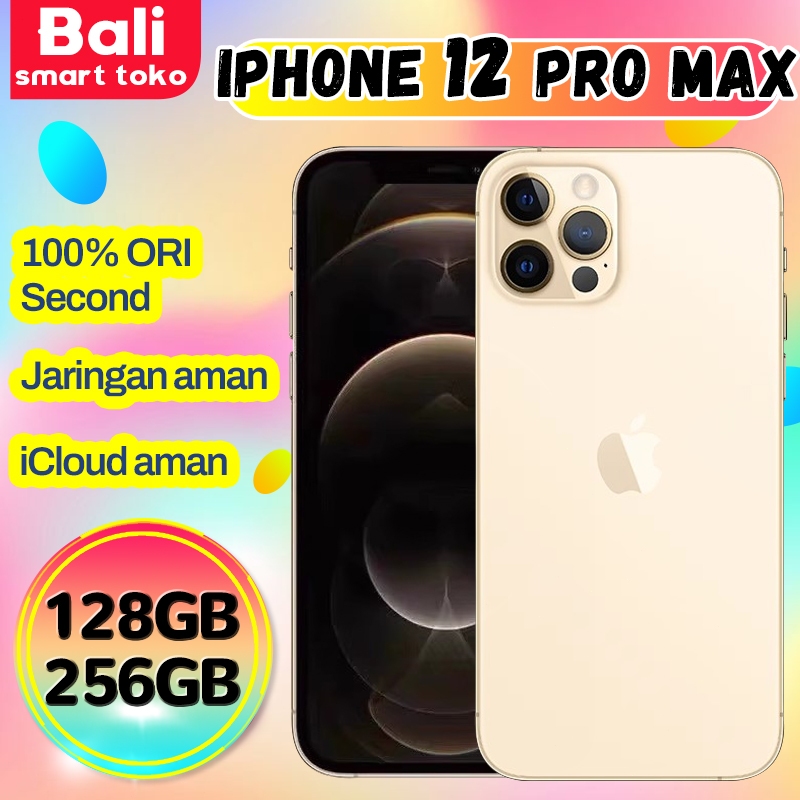 Jual IPHONE 12 Pro Max Second 128gb 256gb fullset 3u green100% ORIGINAL All fungsi aman like new ...