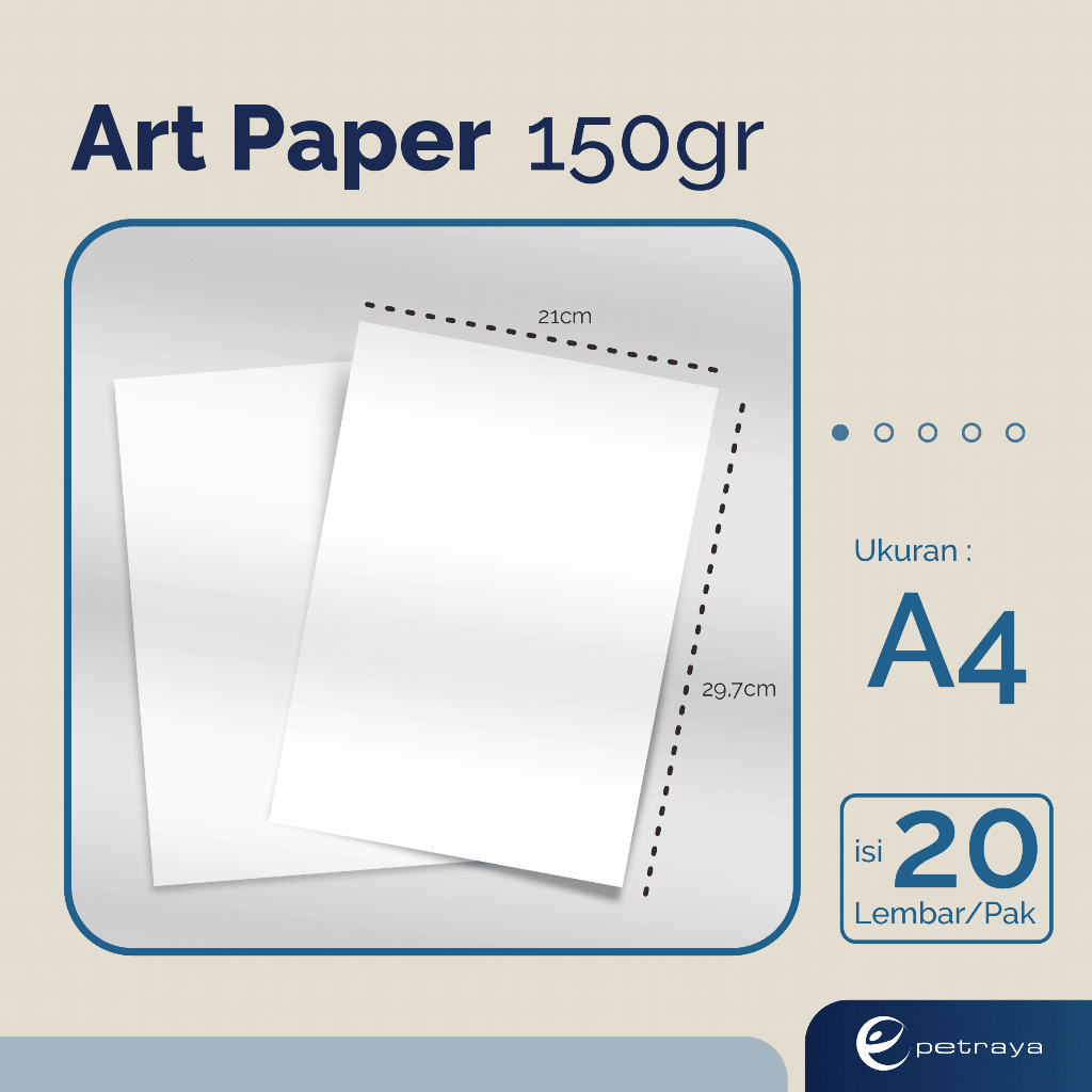 Jual Kertas Art Paper 150 gsm / Isi 20 Lembar / Ukuran A4 dan A3 ...