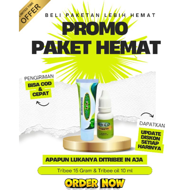 Jual Paket Luka Hemat Tribee Salf 15 Gram &Tribee Oil 10 ml | Salep ...