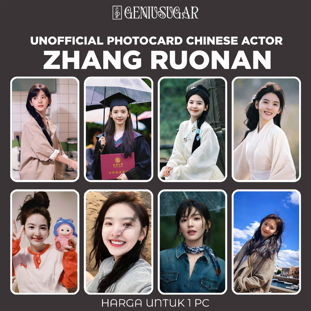 Jual [CHINESE ACTOR] PHOTOCARD ZHANG RUONAN FANMADE | Shopee Indonesia