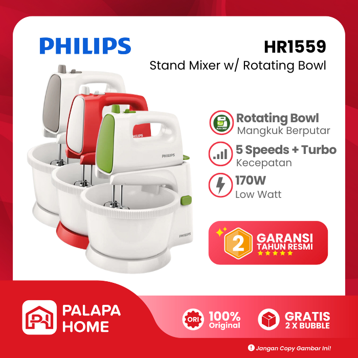 Jual Philips Stand Mixer Pengaduk Pencampur Adonan Kue | Phillips ...
