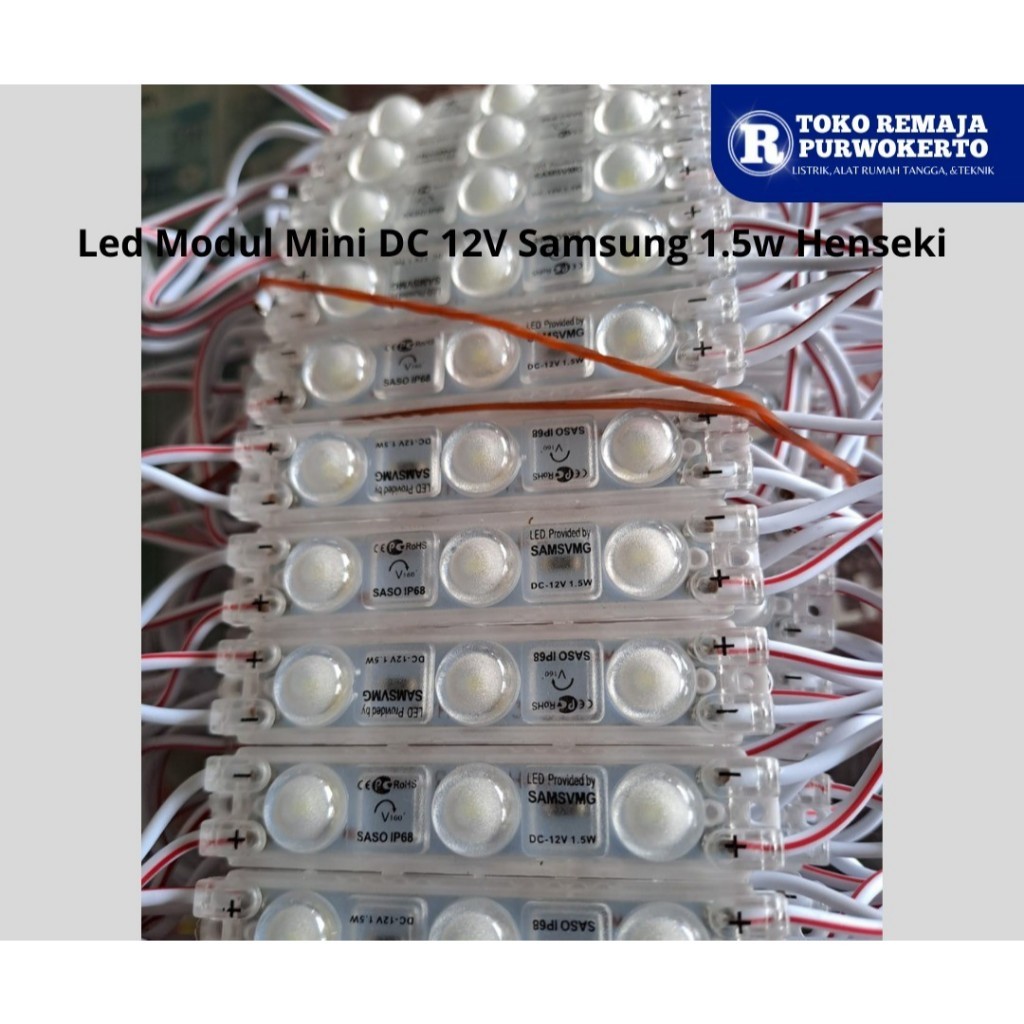 Jual LED Modul Mini DC 12 Volt Samsung Warna Putih 1,5 W Henseki LED ...