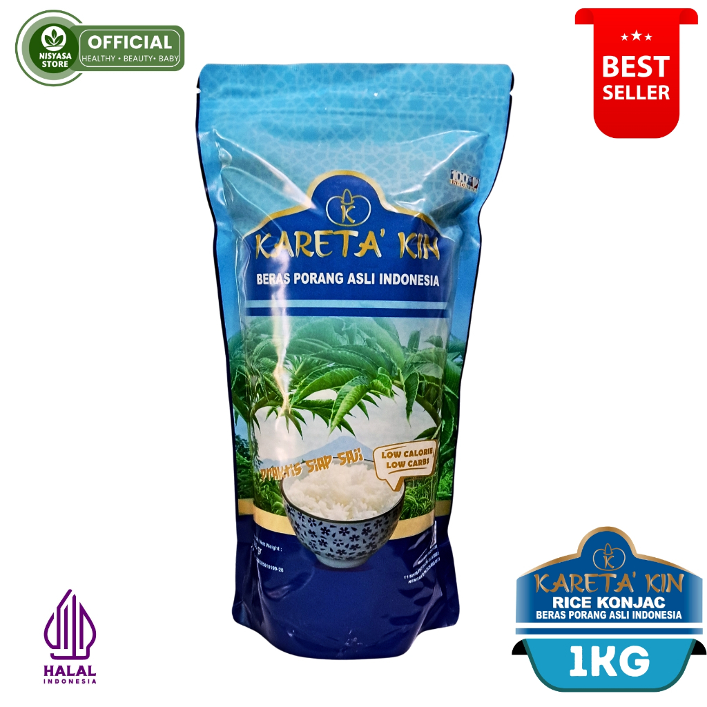 Jual Kareta Kin Beras Porang 1kg Shirataki Konjac Rice Diet Rendah ...