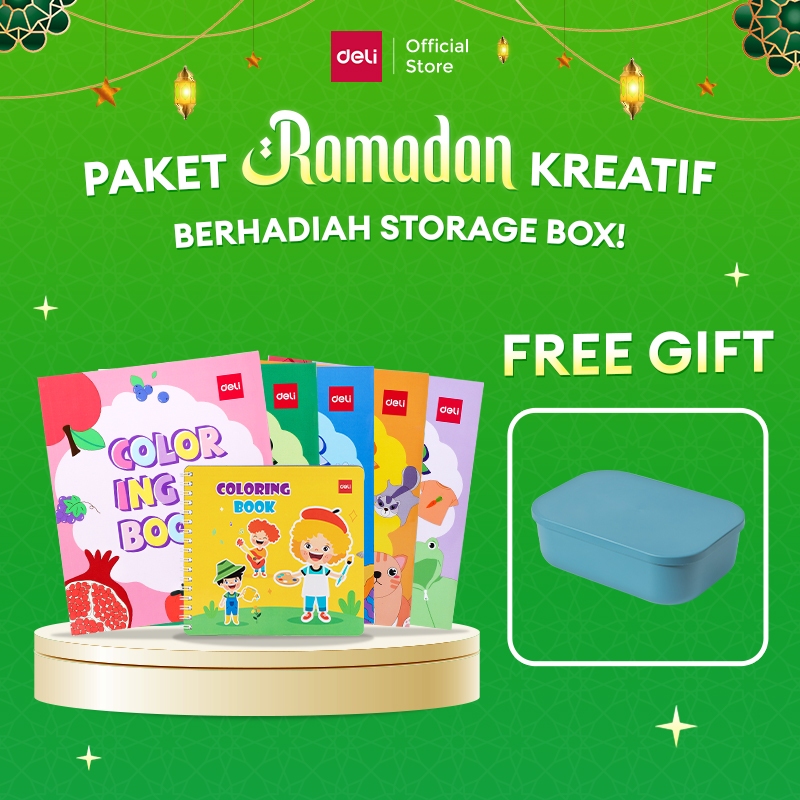 Jual Paket 10 Buku Mewarnai Gratis Box Penyimpanan | Shopee Indonesia