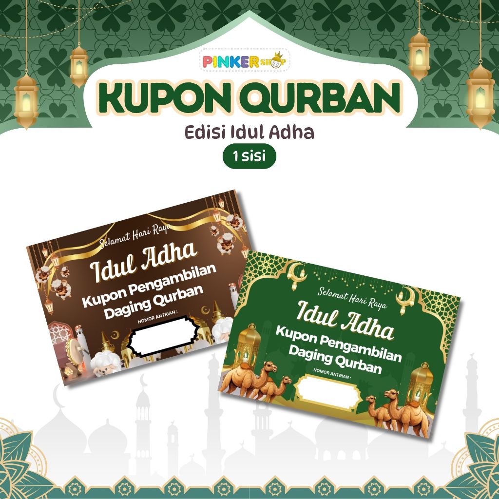 Jual Cetak Kupon Qurban - Kupon Idul Adha - Kupon Pengambilan Daging ...
