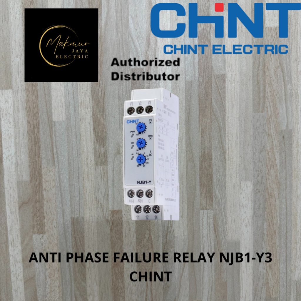 Jual Phase Failure Relay CHINT NJB1-Y3 220V –Single Phase, Anti Phase ...