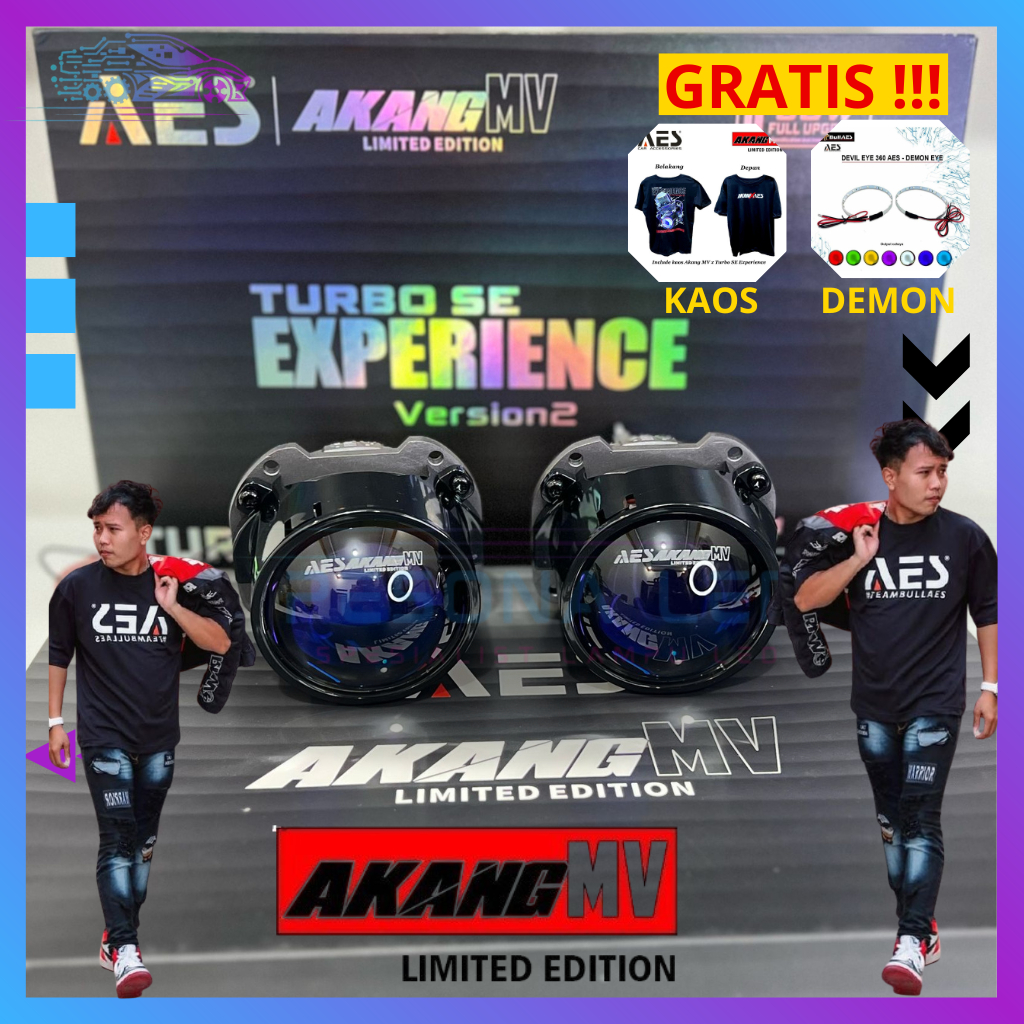 Jual AKANGMV | Bi-laser Biled Projector AES Turbo SE Experience V2 2.5 ...