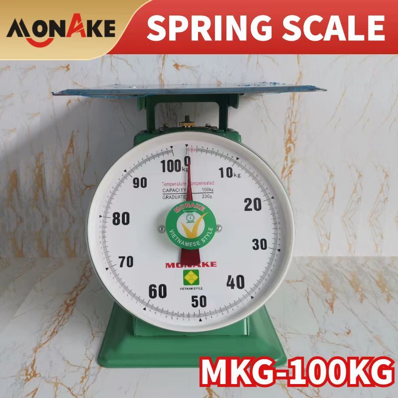 Jual Timbangan VIETNAM HIJAU MONAKE MKG - 100kg Besi Stainless Jarum Analog Manual Duduk Sembako ...