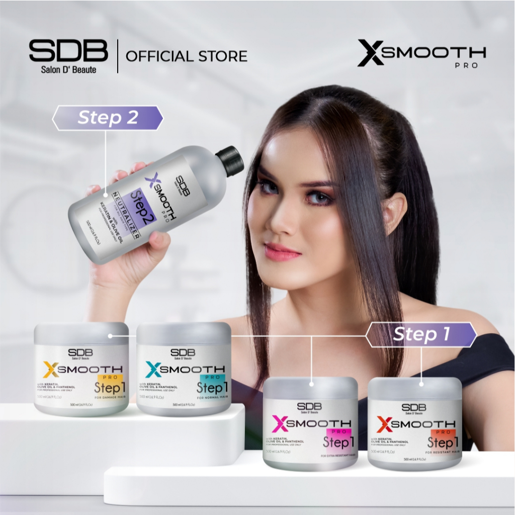 Jual selfdreamies3 - SDB X Smooth Pro X Rebond Pro - Step 1-2 500ml / Professional hair ...