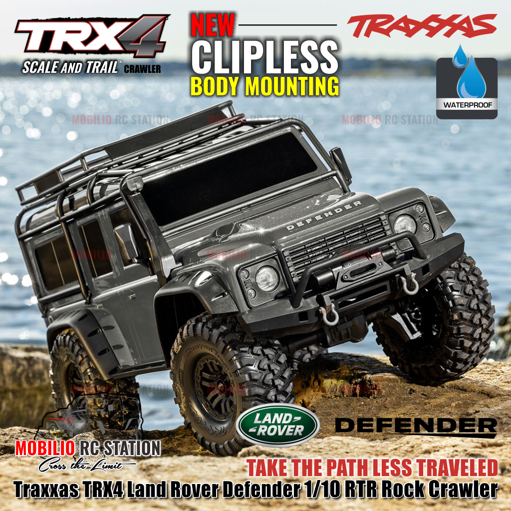 Jual Traxxas 82256-4 TRX4 Land Rover Defender 1/10 RTR Rock Crawler New ...