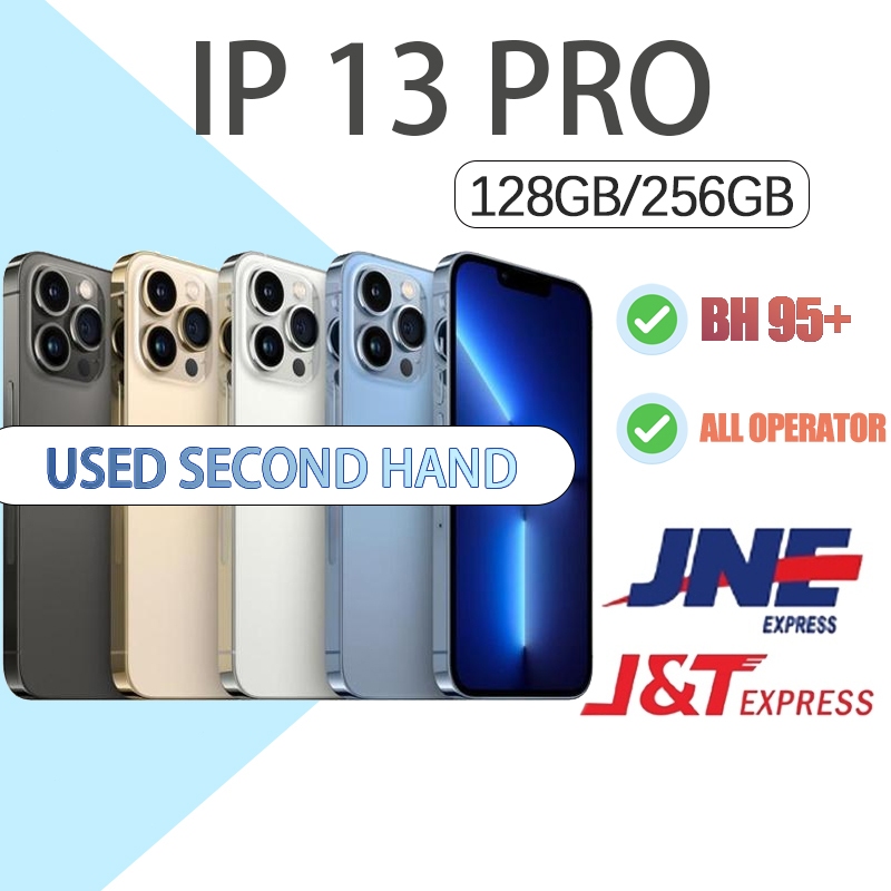 Jual IP 13 PRO 256GB/128GB SECOND HAND MULUS GOOD CONDITIONS NO RECOND 95+ | Shopee Indonesia