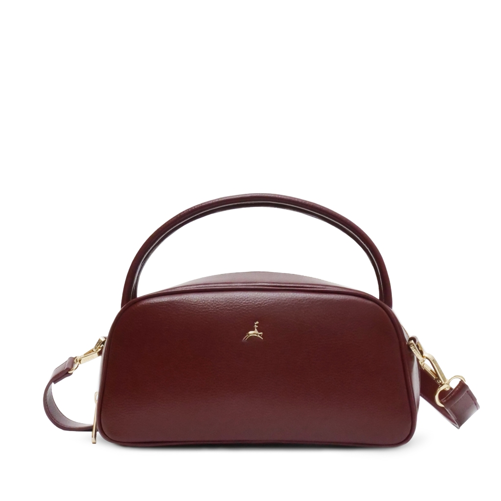 Jual POVILO RADIO SLING BAG BURGUNDY | Shopee Indonesia
