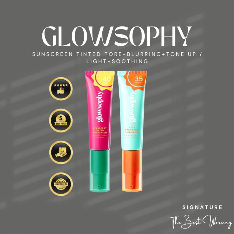 Jual [WarungA3] Glowsophy Tinted Sunscreen SPF40 PA+++ | Tabir Surya ...