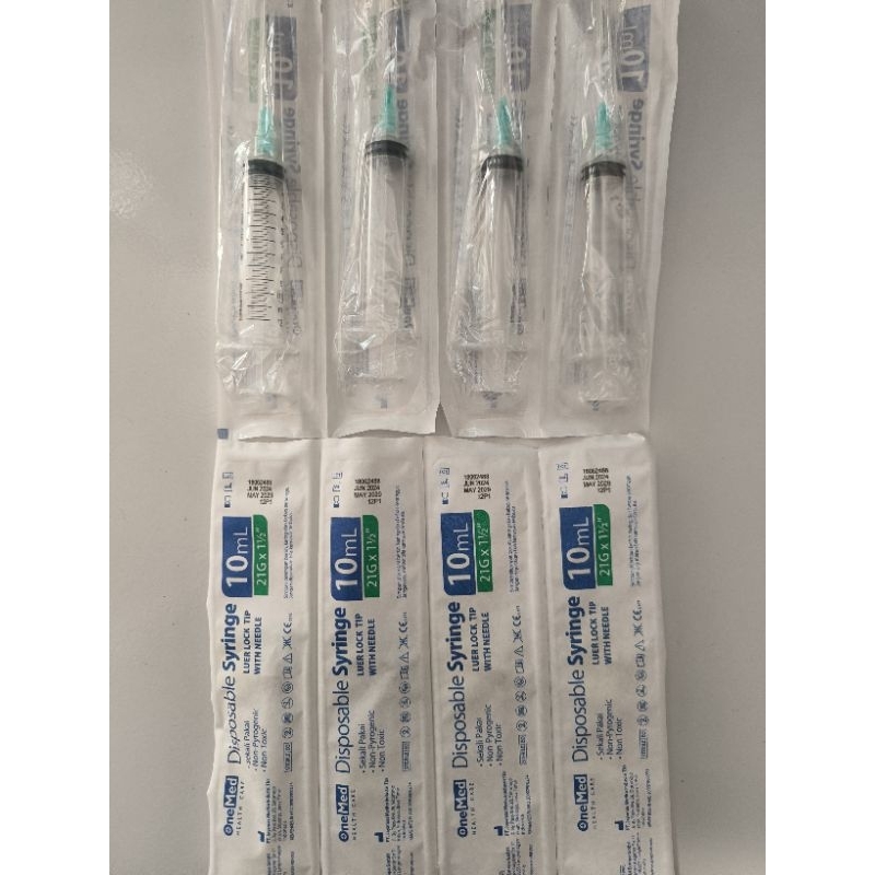 Jual Spuit 10cc Onemed / Jarum Suntik 10cc Onemed / Spuit Syringe ...