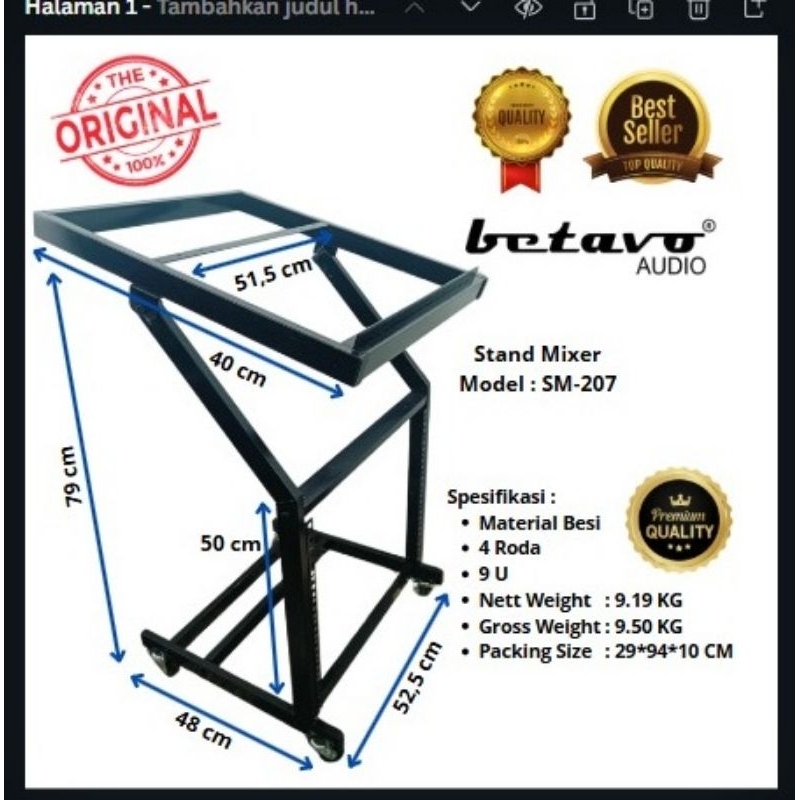 Jual RAK MiXSER AUDIO 9U FULL BESI | Shopee Indonesia