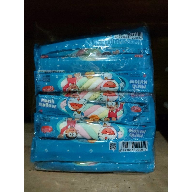 Jual Makanan Snackit Marshamallow doraemon isi 20pcs Kenyal | Shopee ...