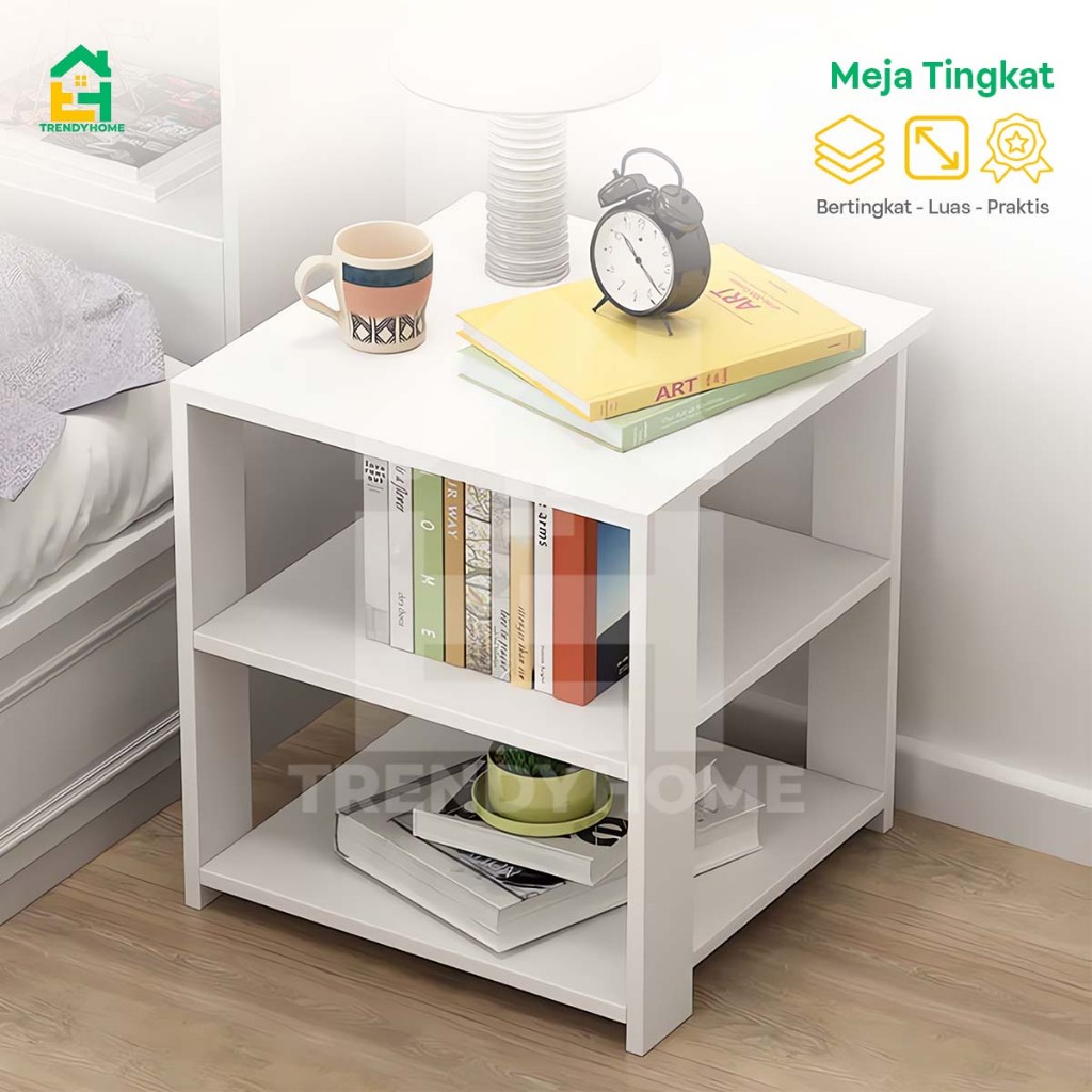 Jual Trendy - Rak Buku Meja Nakas Meja Samping Tempat Tidur Multifungsi ...