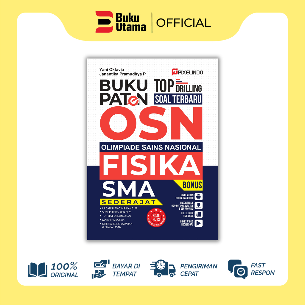 Jual Buku Paten OSN Fisika SMA/MA (Mencakup Materi, Prediksi Soal dan Pembahasan OSN 2025 ...
