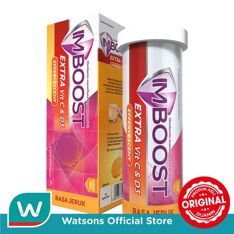Jual Imboost Effervescent Tablet with Vitamin C 8'S | Shopee Indonesia