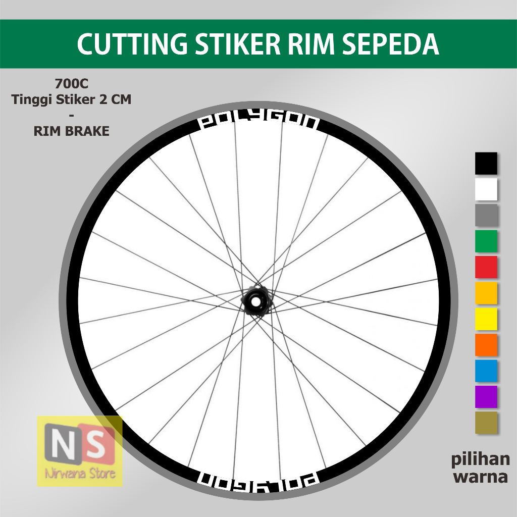 Jual Stiker Rim Sepeda Polygon - Sticker Rim Fixie Roadbike MTB ...