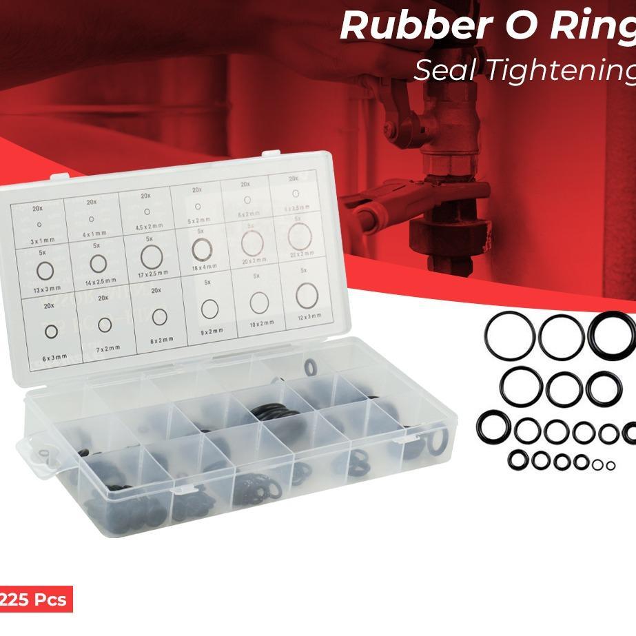 Jual Karet Rubber O-Ring Seal Tightening Repair Kit 225 PCS | Shopee Indonesia