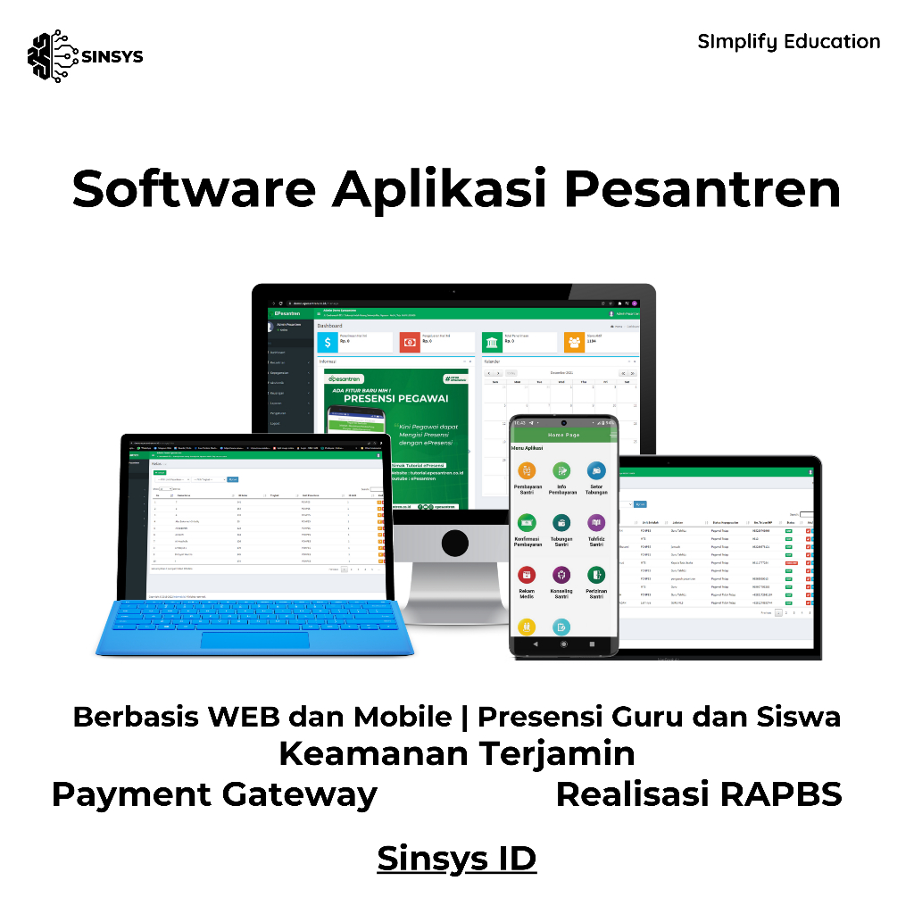 Jual Software Aplikasi Pesantren Berbasis WEB dan Mobile | Shopee Indonesia