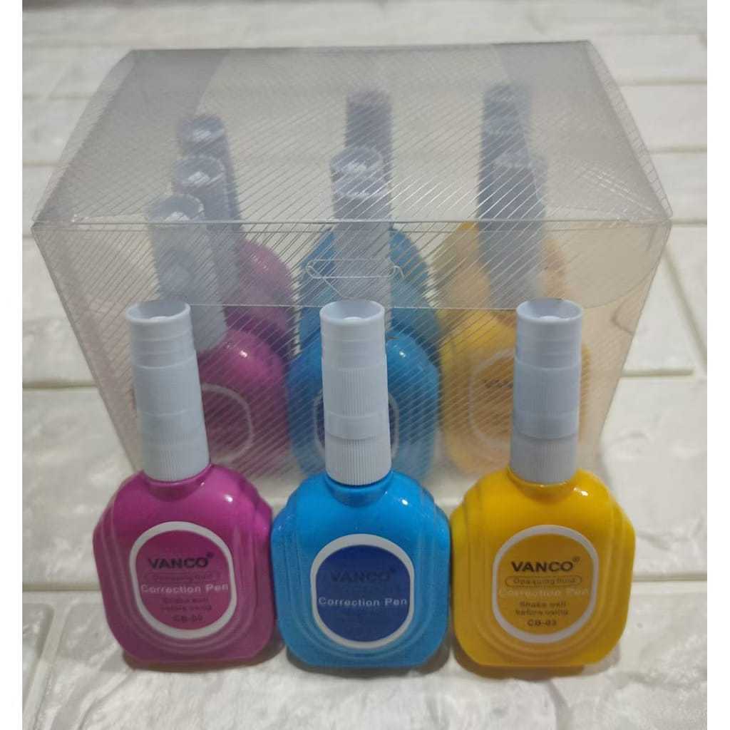 Jual VANCO TIP EX BOTOL CORRECTION PEN ISI 8ML | Shopee Indonesia
