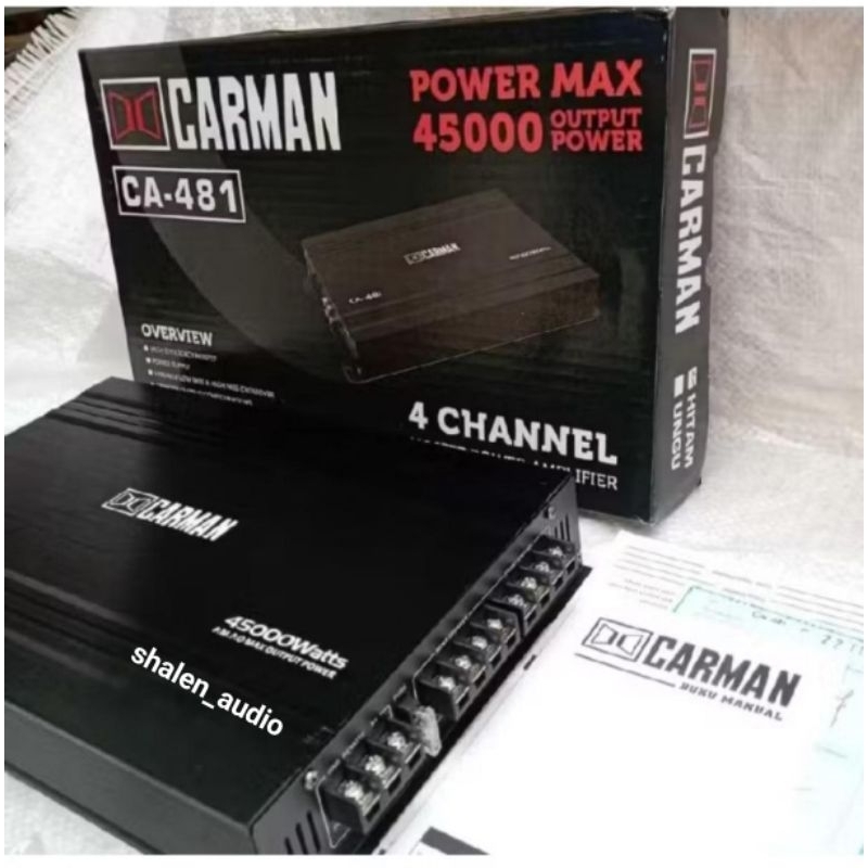 Jual power amplifier 4chanel carman CA-481 mosfet 45000watt | Shopee Indonesia
