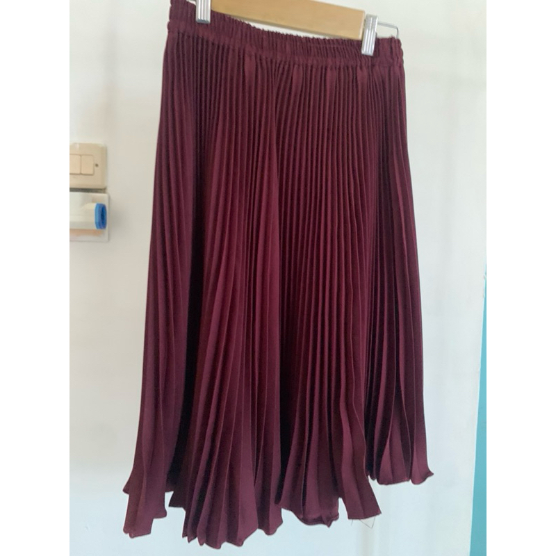 Jual Rok plisket 7/8, midi skirt plisket | Shopee Indonesia