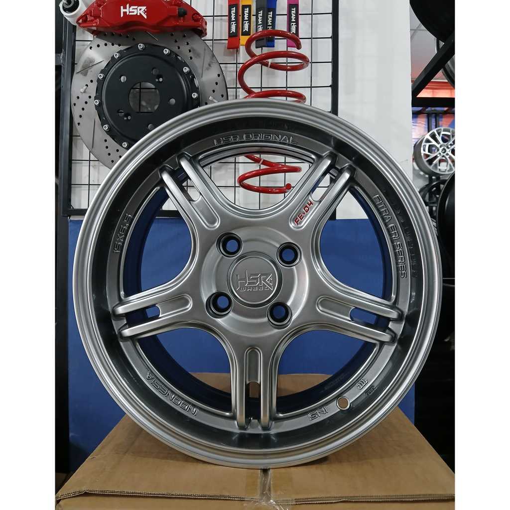 Jual Velg hsr fe04 r15 4x100 yellow fiesta yaris mobilio ignis karimun ayla pelek ring 15 ...