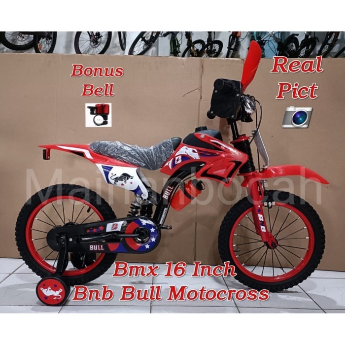 Jual Sepeda Anak Laki BMX 16 inch BNB BULL Model Motor Cross Trail ...