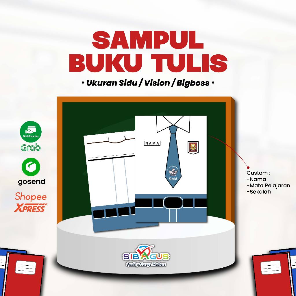 Jual Sampul Buku | Book Cover | Cetak Sampul Buku | Custom Nama | Free ...
